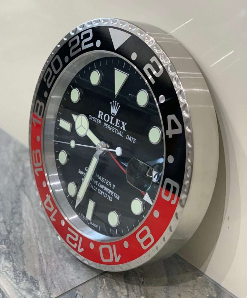 Rolex GMT-Master II "Coke" Style – Dealer Display Wall Clock (Red ...
