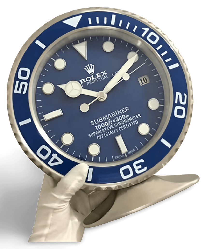 Premium ROLEX DESK CLOCK INSPIRED - SUBMARINER - TR-02 2025 — BestWallClock