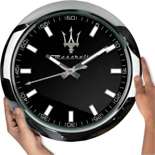 MASERATI - Luxury Homage Dealer Wall Clocks & Showroom Editions