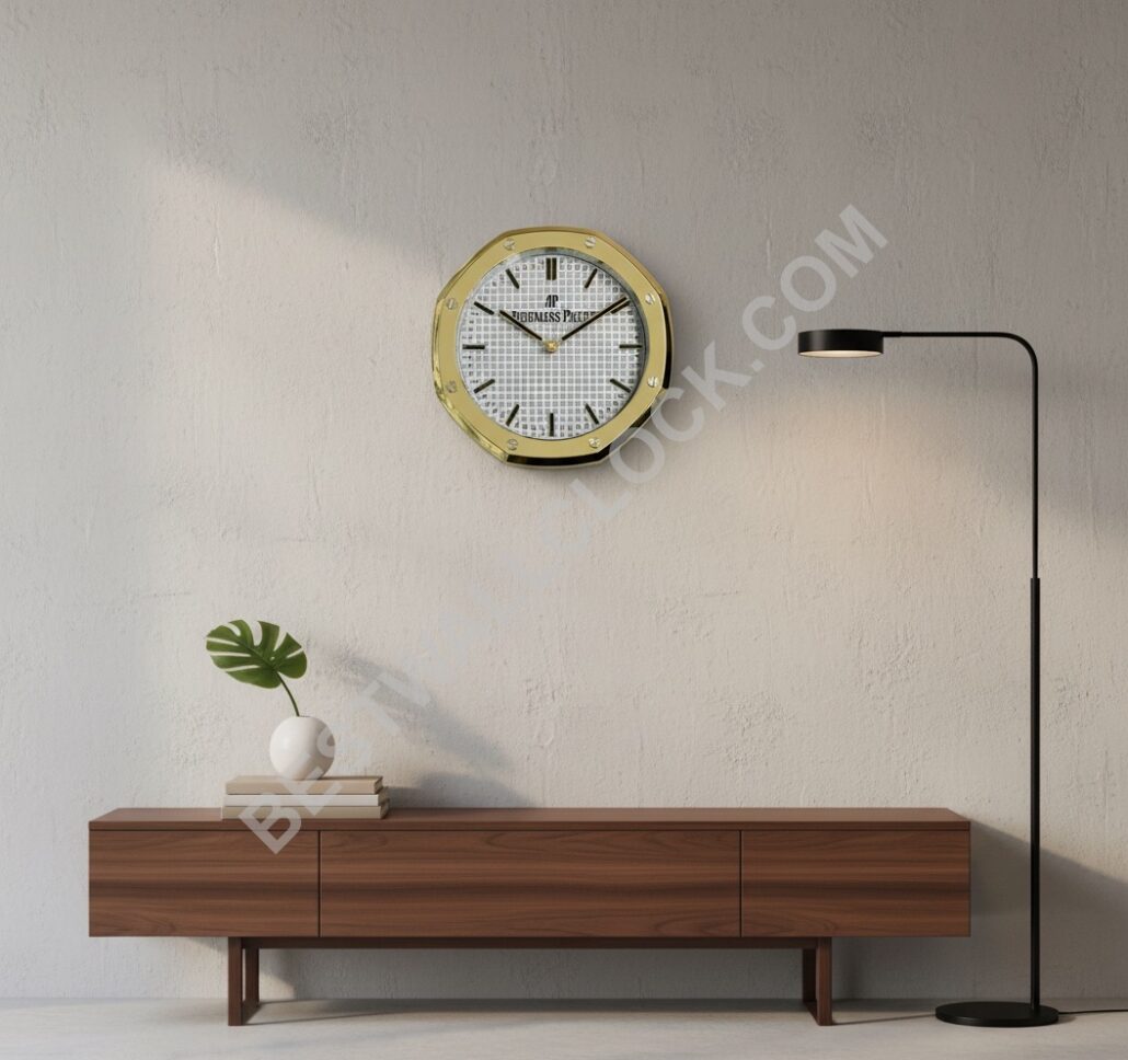 Royal Oak Style Wall Clock | Gold & White Edition - Luxury Rolex Dealer ...